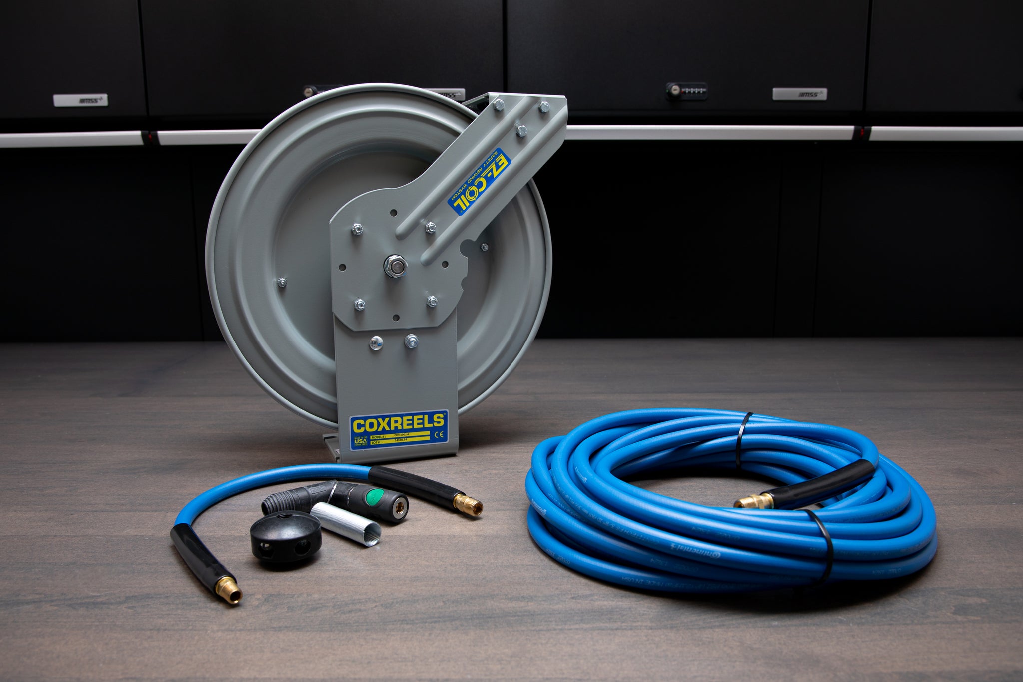 Compressed Air Hose Reel Kit with Custom Accessories - Enhance Your Air ...