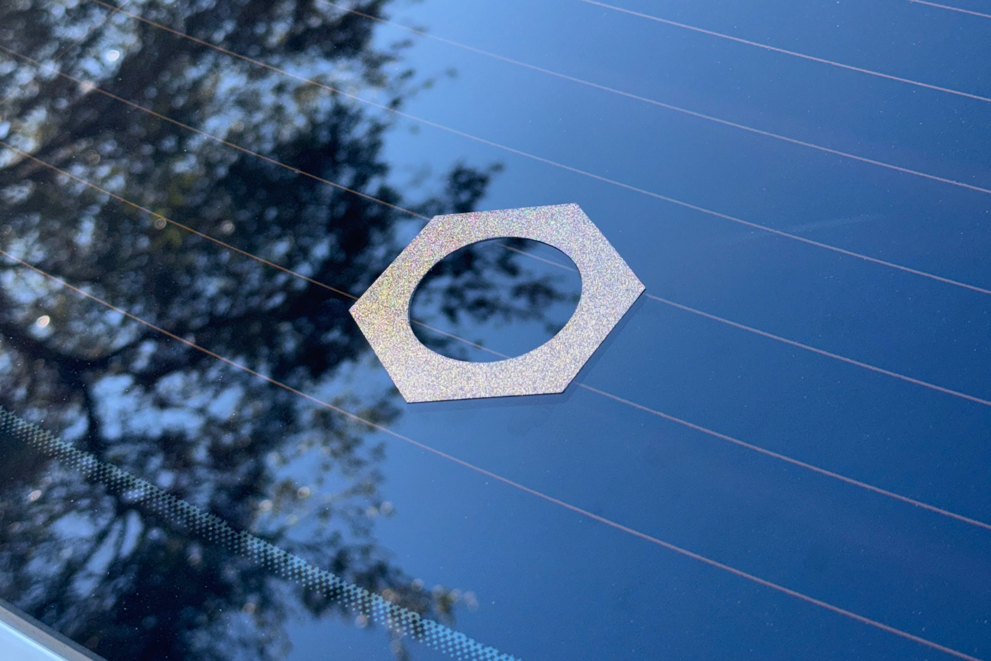 Die-Cut Vinyl Hex Logo Decal | Obsessed Garage Store