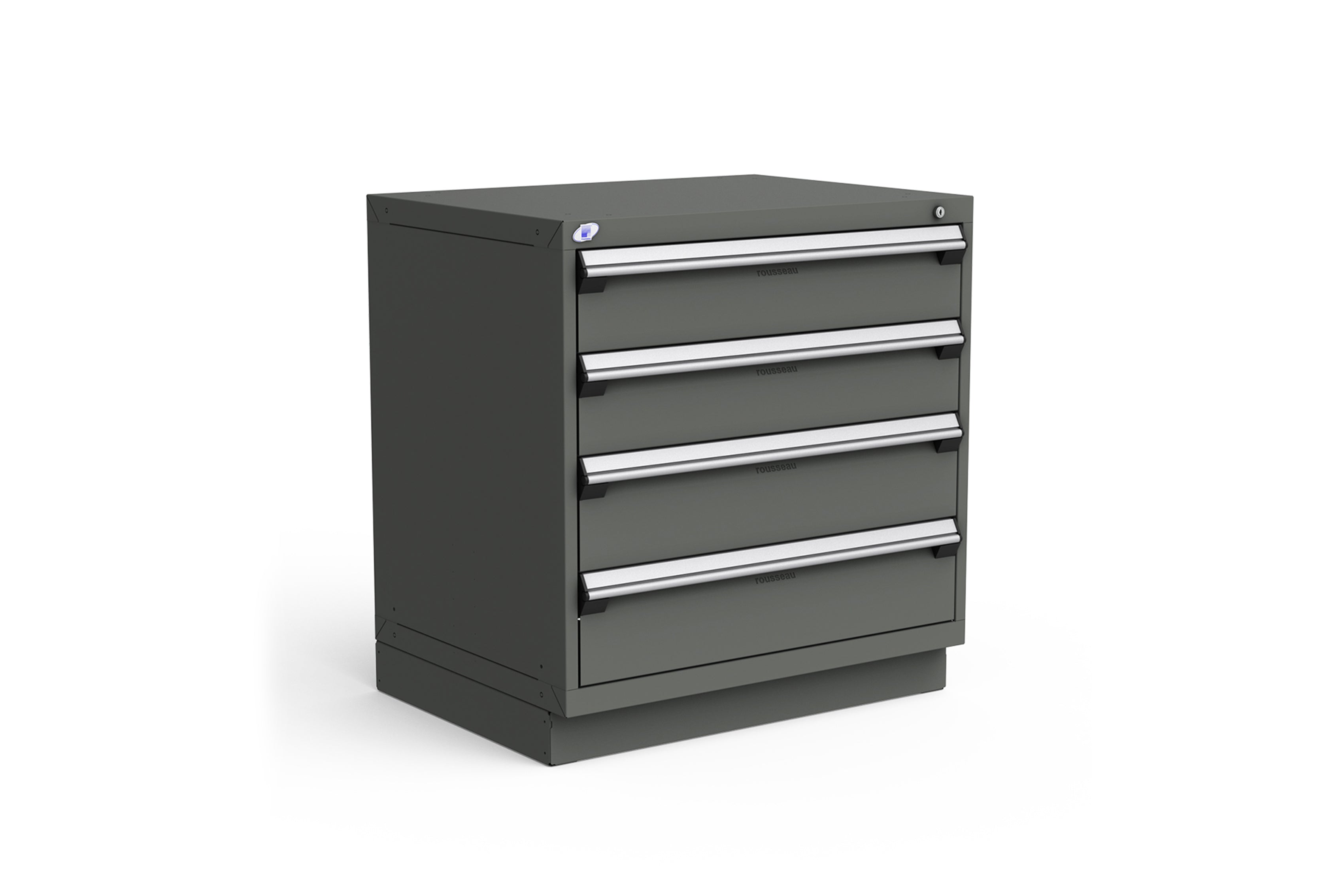 Rousseau 4 Drawer Cabinet - Layout 1 – Obsessed Garage