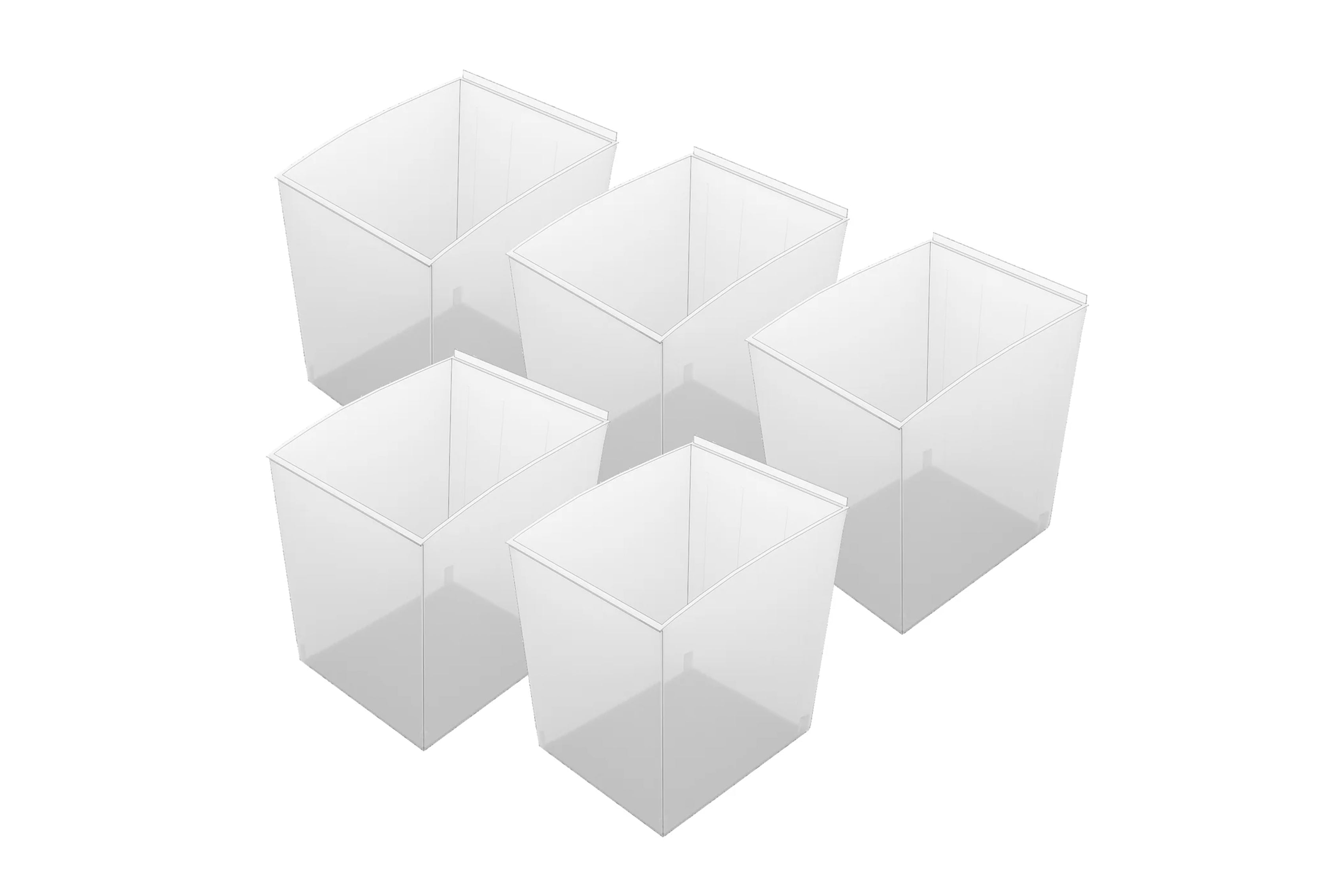 Clear Color Bins for Organized Storage - High Load Capacity for Garage ...