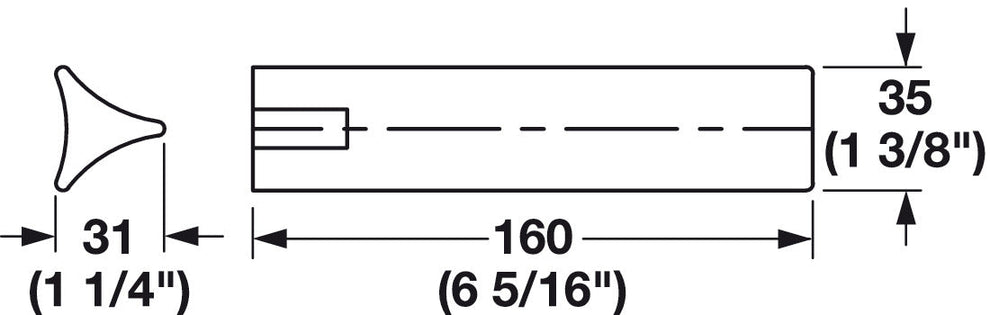 Hafele Triangle Post for Organizing Round Plates Pots and Pans - Solid ...