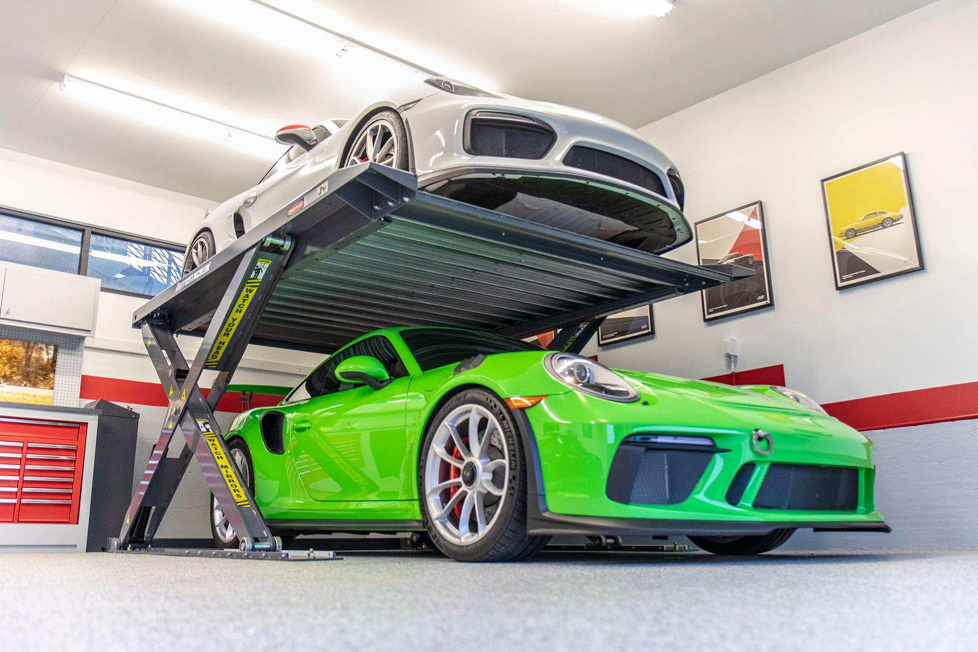 A6W Autostacker Parking Lift - 6000 lbs Capacity - Extra Wide Design ...