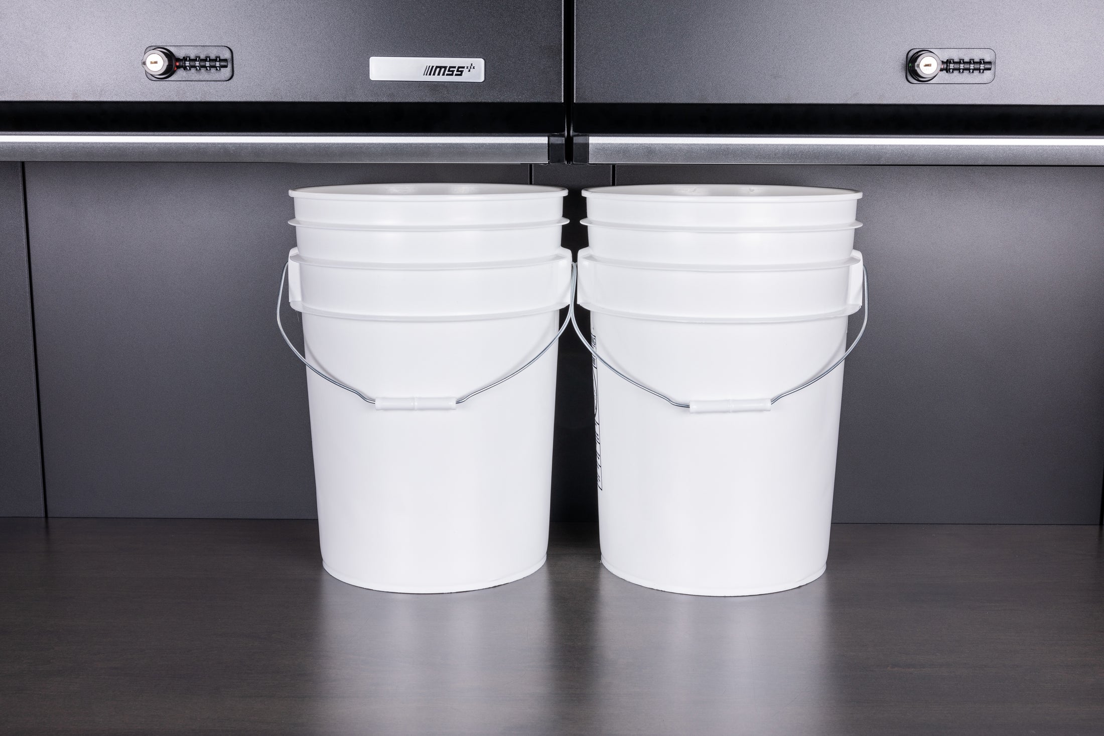 6 Gallon White Buckets 90 Mil Thickness Durable for Car Washing ...