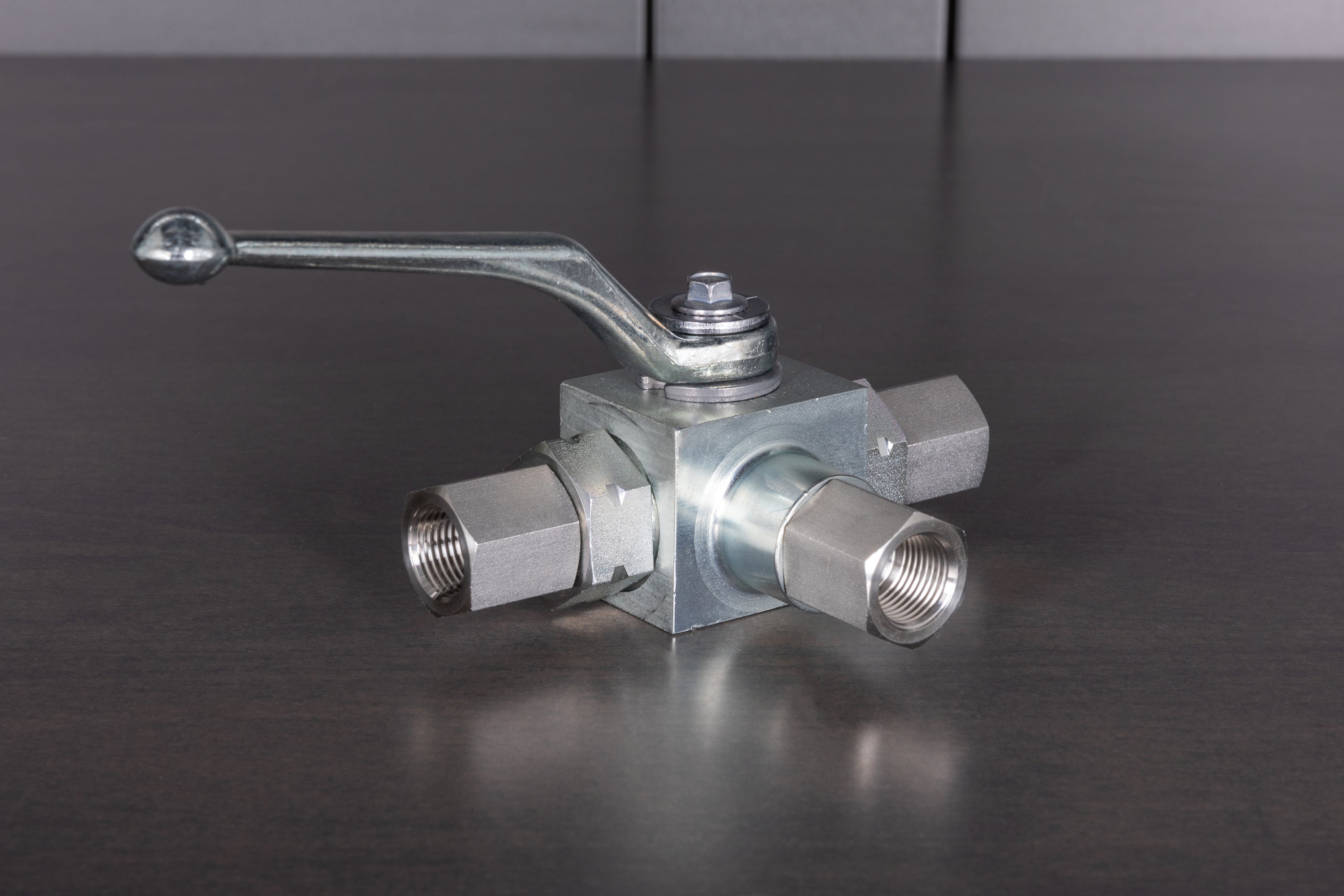 High-Pressure 3-Way Valve for Boom Poles and Hose Reels - Stainless ...